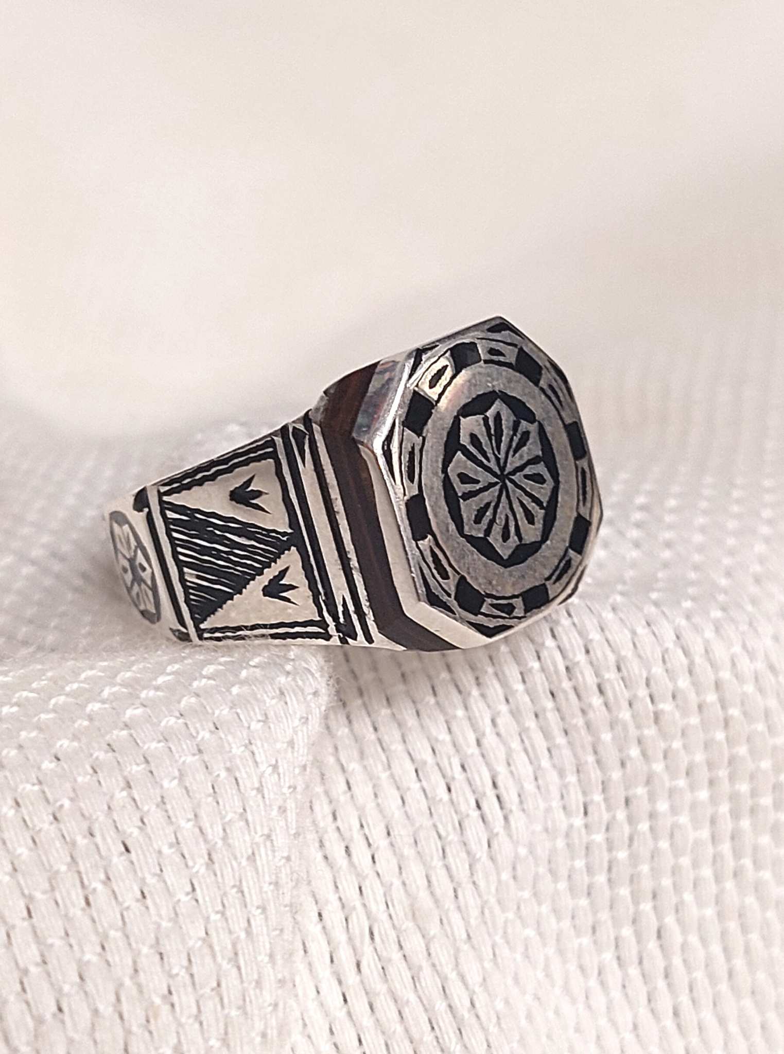 BAST - Wood inlay Ring – caravan&co nz